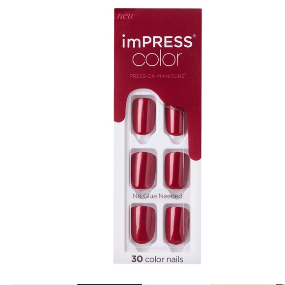 Sephora | Makeup | Impress Color Press On Manicure In Red Velvet | Poshmark